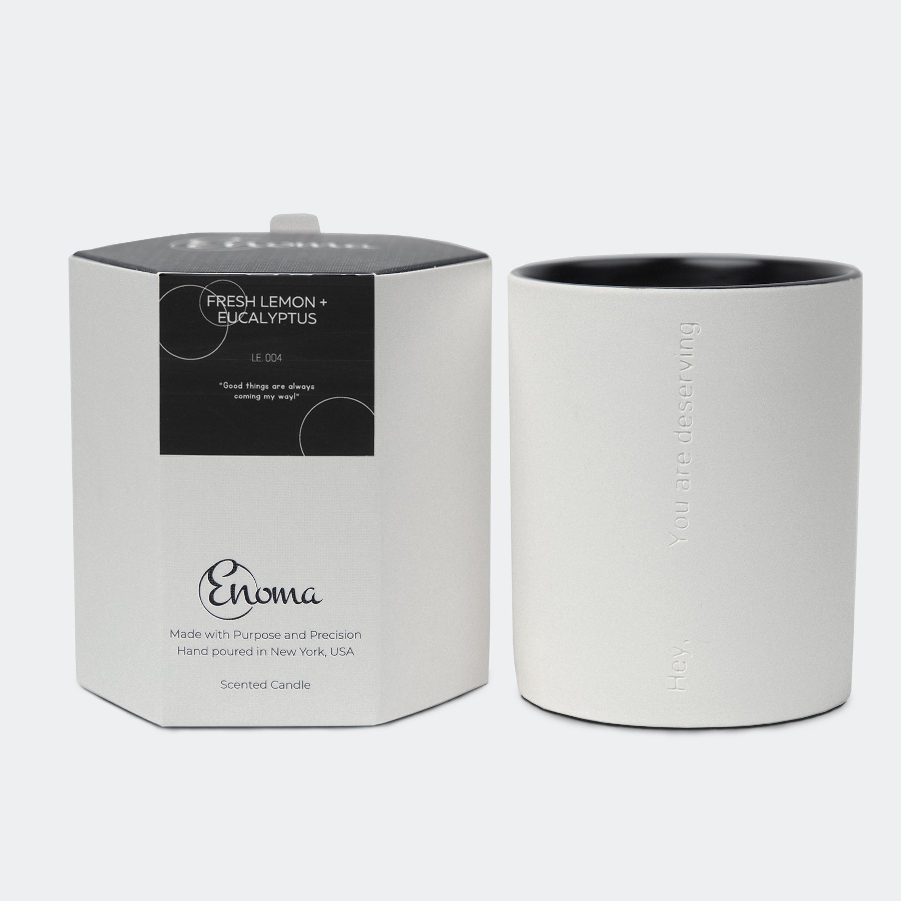 Fresh Lemon + Eucalyptus Non-toxic Candle - Limited Edition – Enoma